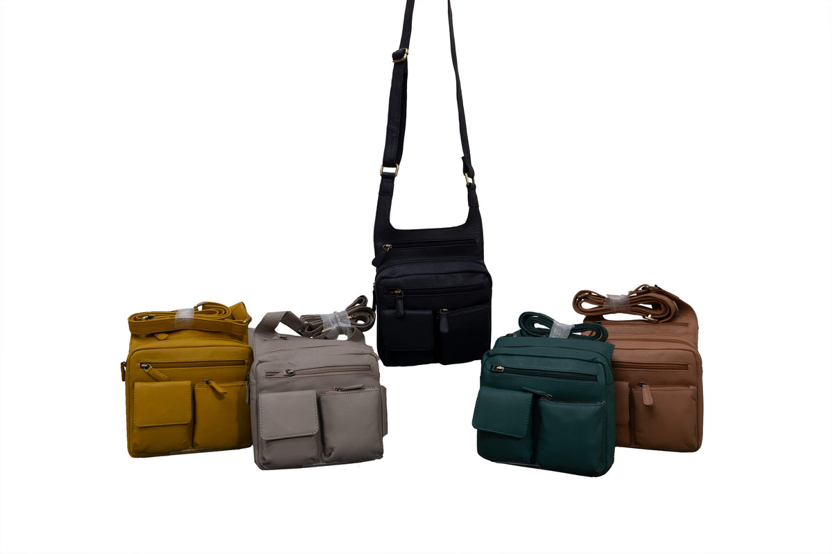 Multi Pocket Cross Body Bag - SlightSeconds - 'Abigail' – Bolla Bags