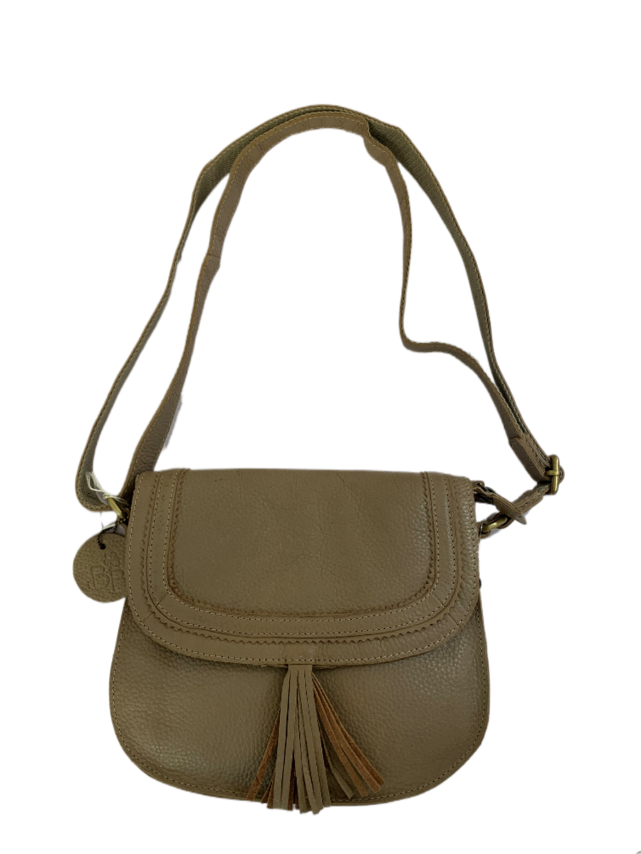 Ex Display - Grained leather flapover bag – Bolla Bags