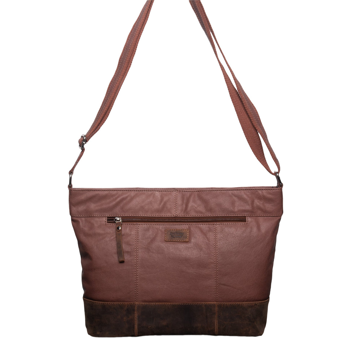 Hillcrest - Zip Top Leather Shoulder Bag – Bolla Bags